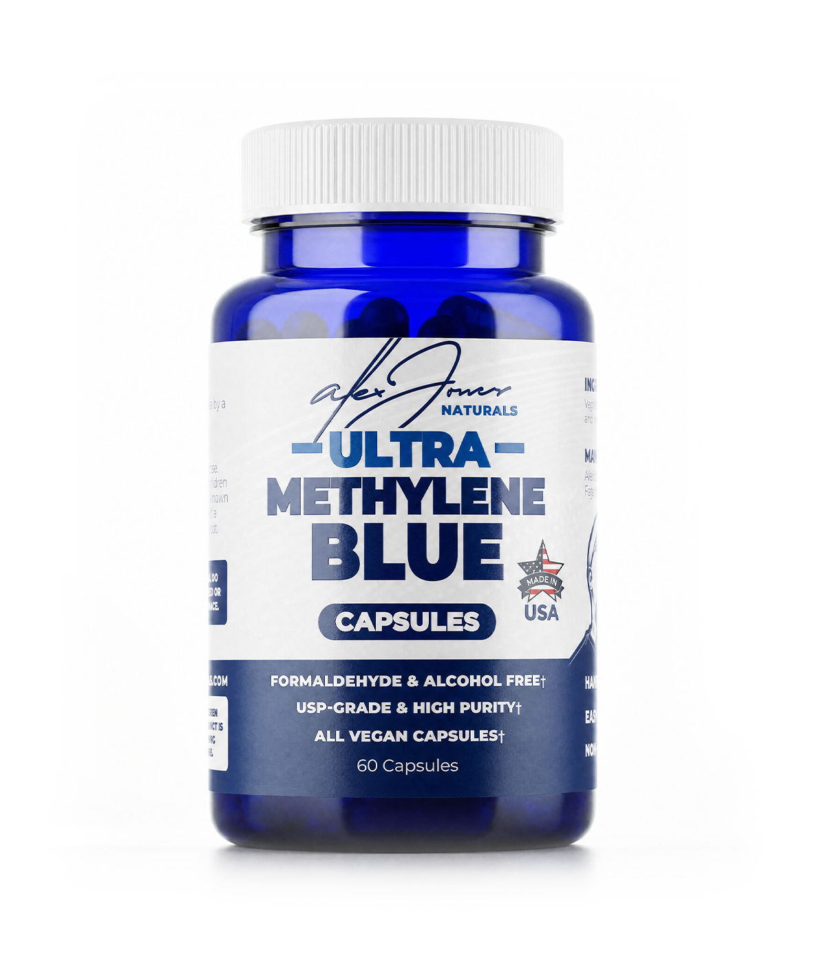 Ultra Methylene Blue Capsules (60 Capsules) (30 Servings) – Alex Jones ...